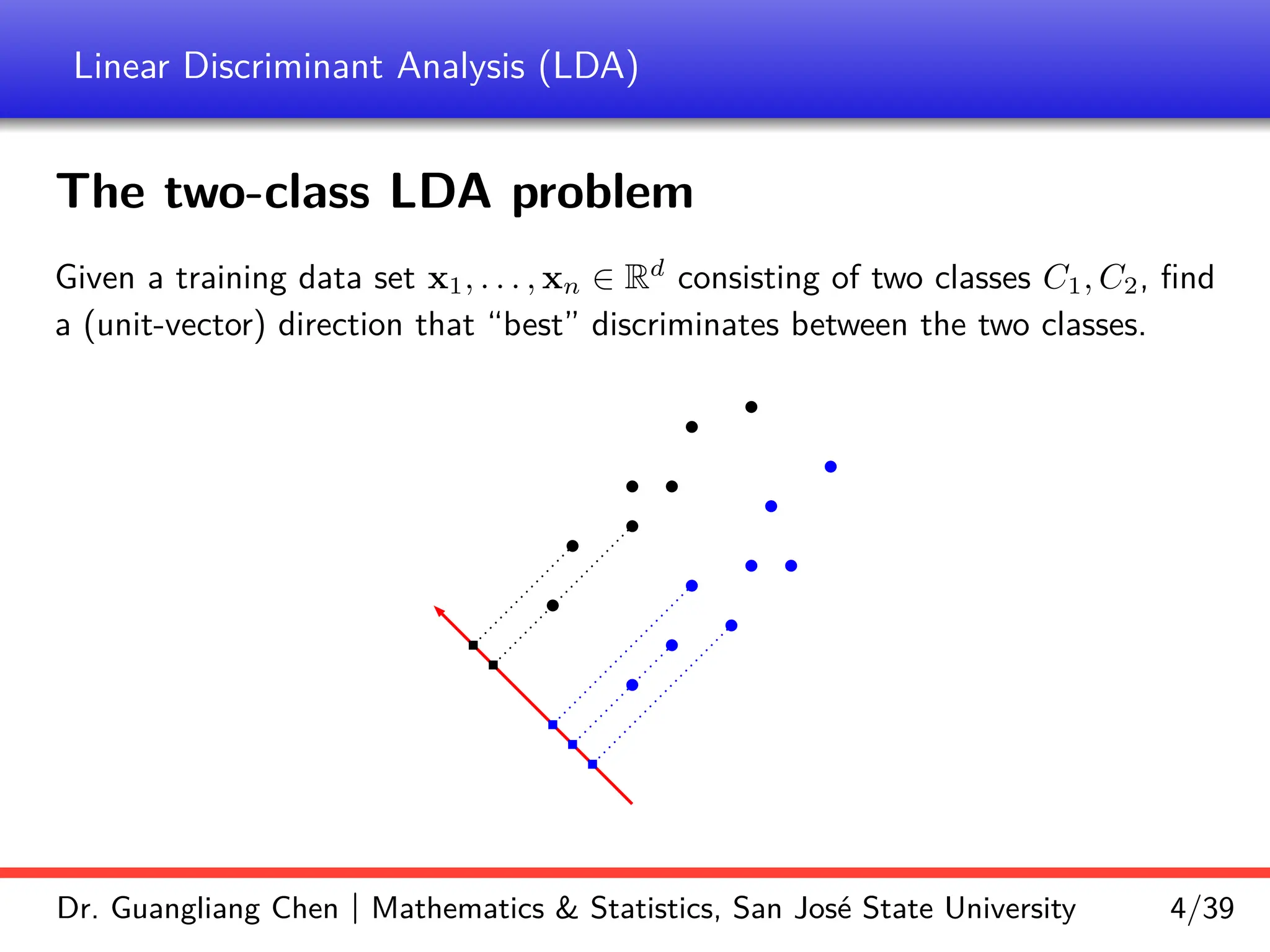 Lecture on linerar discriminatory analysis | PPT