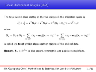 Lecture on linerar discriminatory analysis | PPT