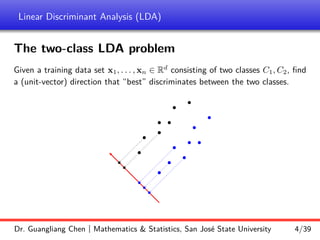 Lecture on linerar discriminatory analysis | PPT