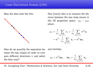 Lecture on linerar discriminatory analysis | PPT