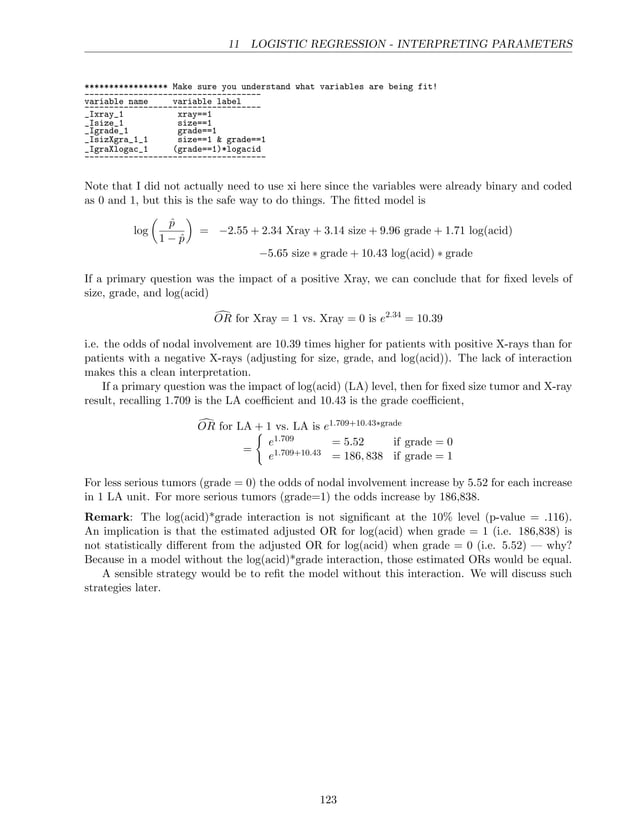 Lec11 logistic regression | PDF