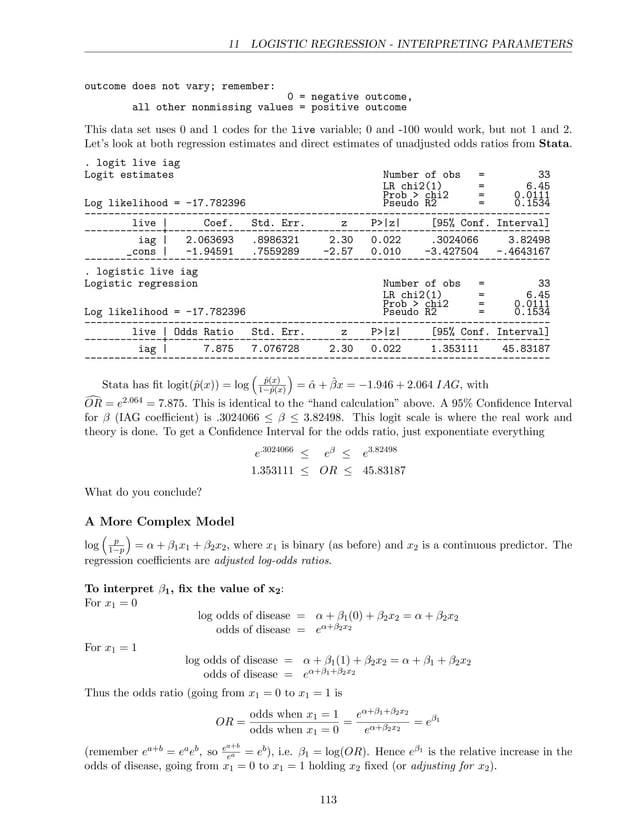 Lec11 logistic regression | PDF