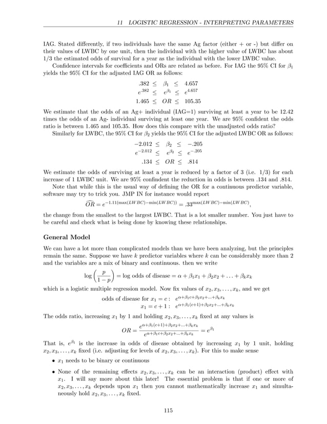 Lec11 logistic regression | PDF