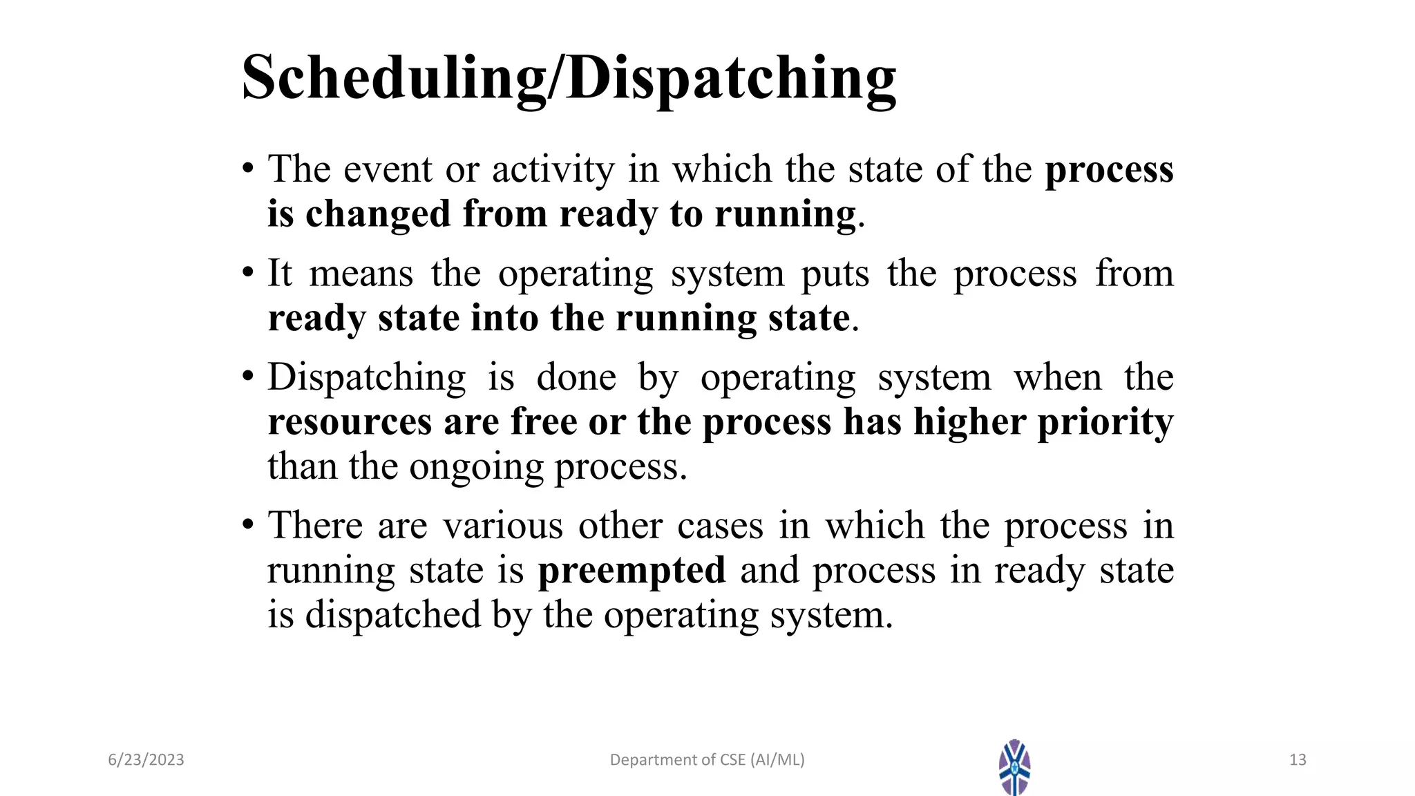 CS403PC Operating System Lec 11 operation of process.pptx | Operating Systems | Computer ...