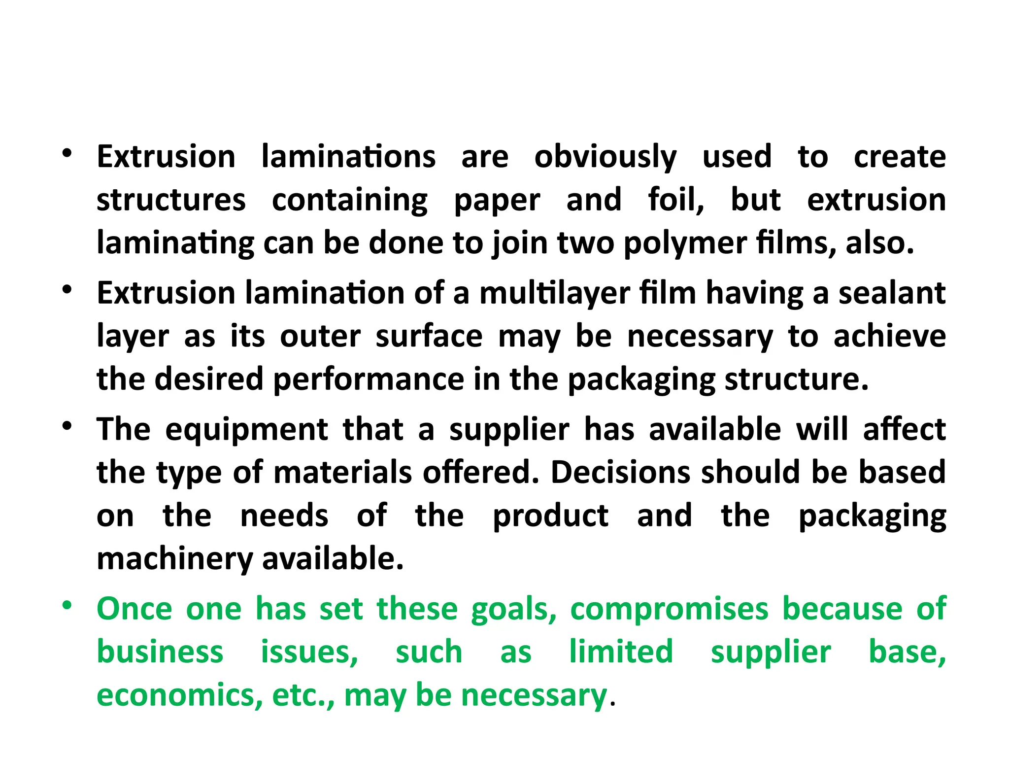 Polymer Packaging (Laminations and Coatings) | PPTX