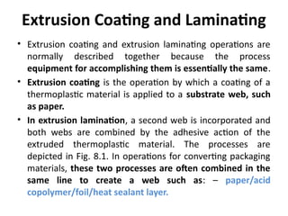 Polymer Packaging (Laminations and Coatings) | PPT