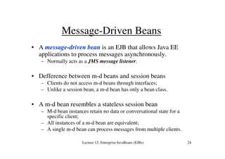 Enterprise JavaBeans(EJB) | PPT