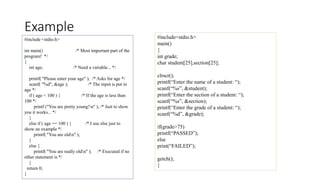 Decision Control Structure If & Else | PPTX