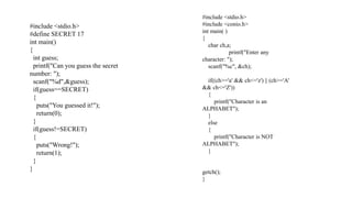 Decision Control Structure If & Else | PPTX