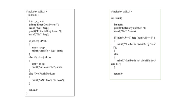 Decision Control Structure If & Else | PPTX