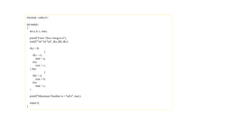 Decision Control Structure If & Else | PPTX