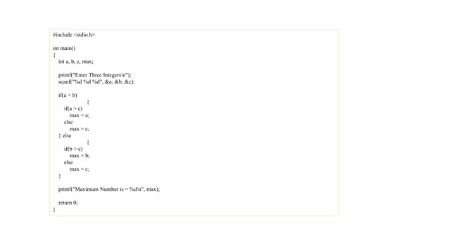 Decision Control Structure If And Else Ppt 7959