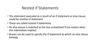 Decision Control Structure If & Else | PPTX