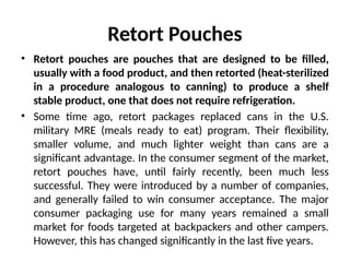 Polymer Packaging (Flexible Packaging, their types and applications) | PPTX