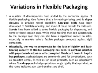 Polymer Packaging (Flexible Packaging, their types and applications) | PPTX
