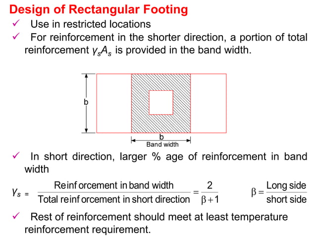 Lec 12 - Design of Rectangular footing.PPT | Physics | Science