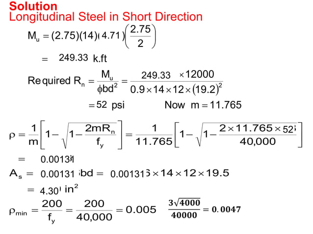 Lec 12 - Design of Rectangular footing.PPT | Physics | Science