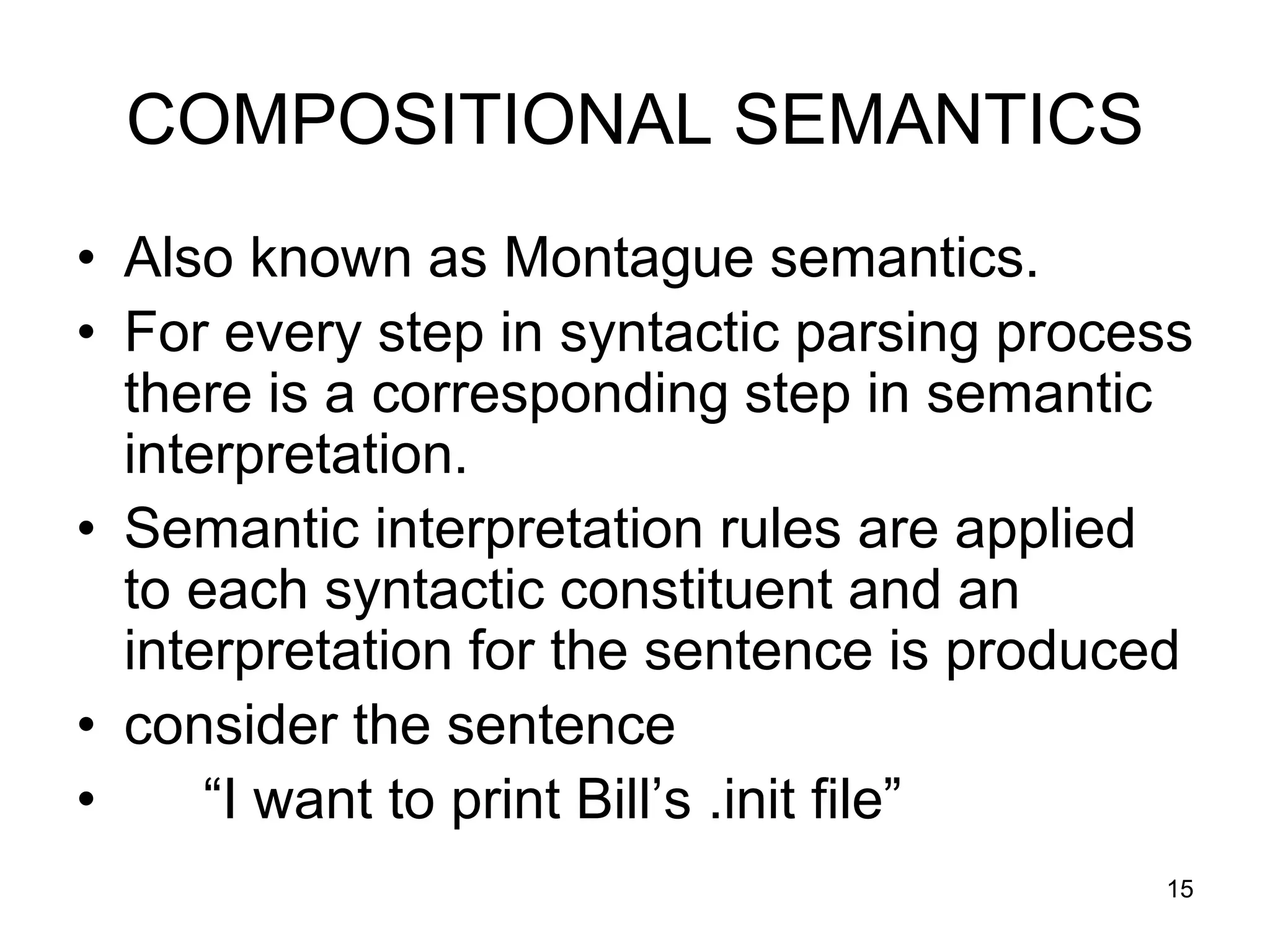 Lec12 semantic processing | PPT