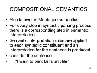 Lec12 semantic processing | PPT