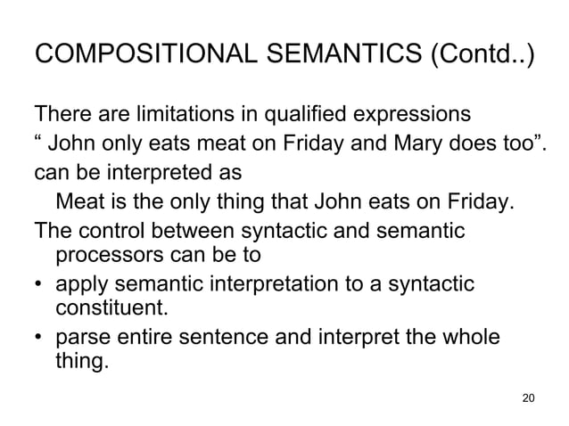 Lec12 semantic processing | PPT