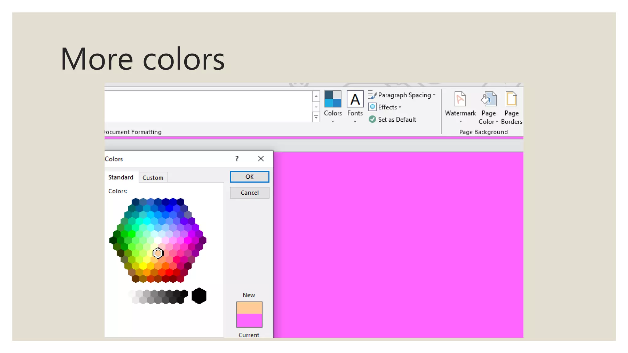 formatting document in ms word | PPTX