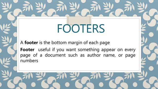 formatting document in ms word | PPTX | Desktop Publishing | Computer Software and Applications