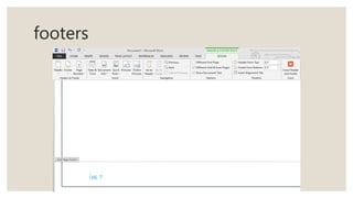 formatting document in ms word | PPTX