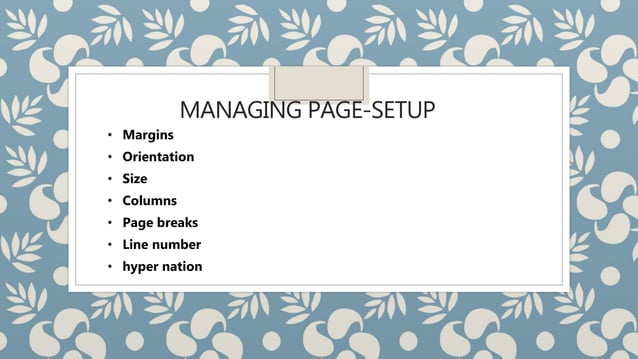 formatting document in ms word | PPTX | Desktop Publishing | Computer Software and Applications