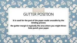 formatting document in ms word | PPTX | Desktop Publishing | Computer ...