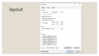 formatting document in ms word | PPTX