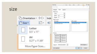 formatting document in ms word | PPTX
