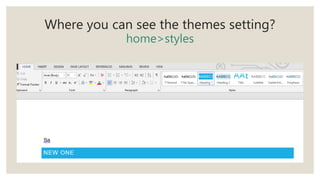 formatting document in ms word | PPTX
