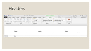 formatting document in ms word | PPTX
