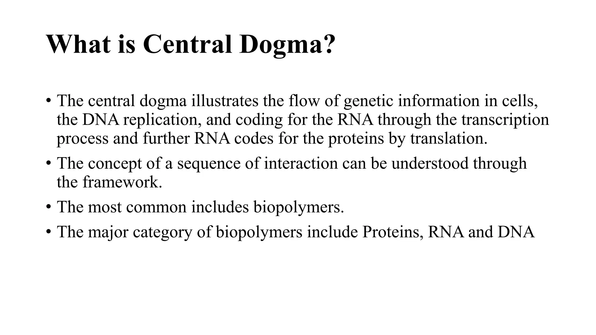 lec 12 Central dogma.pptx presentation power point | PPTX | Biological ...