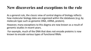 lec 12 Central dogma.pptx presentation power point | PPTX | Biological ...