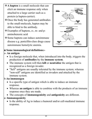 Immunology (Innate and adaptive immune systems) (ANTIGENS (Ag)) | PDF
