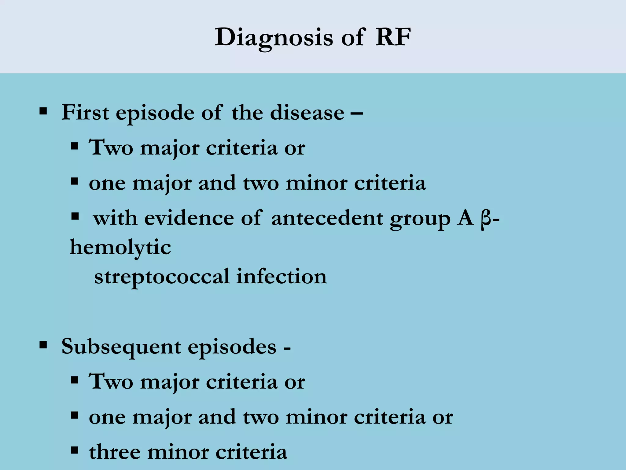 Lec 12 management of rheumatic fever rheumatic heart disease for mohs ...