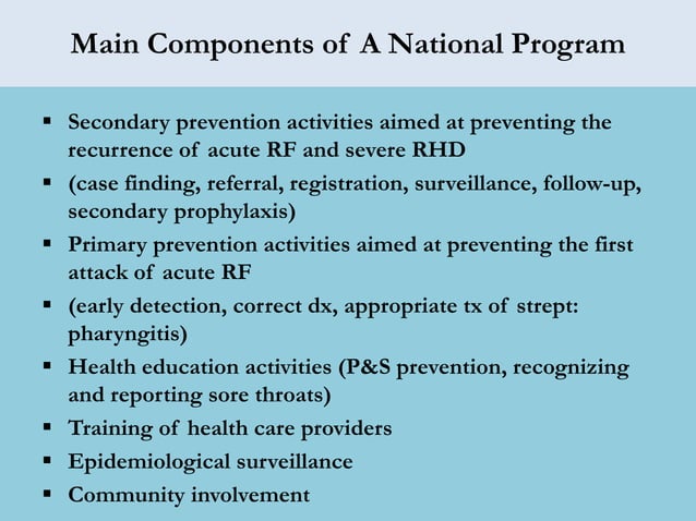 Lec 12 management of rheumatic fever rheumatic heart disease for mohs ...