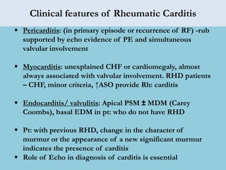 Lec 12 management of rheumatic fever rheumatic heart disease for mohs ...