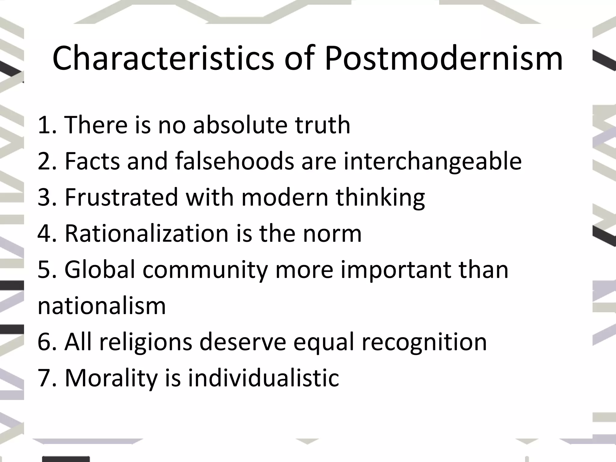 Lec 12 post modernism | PPT