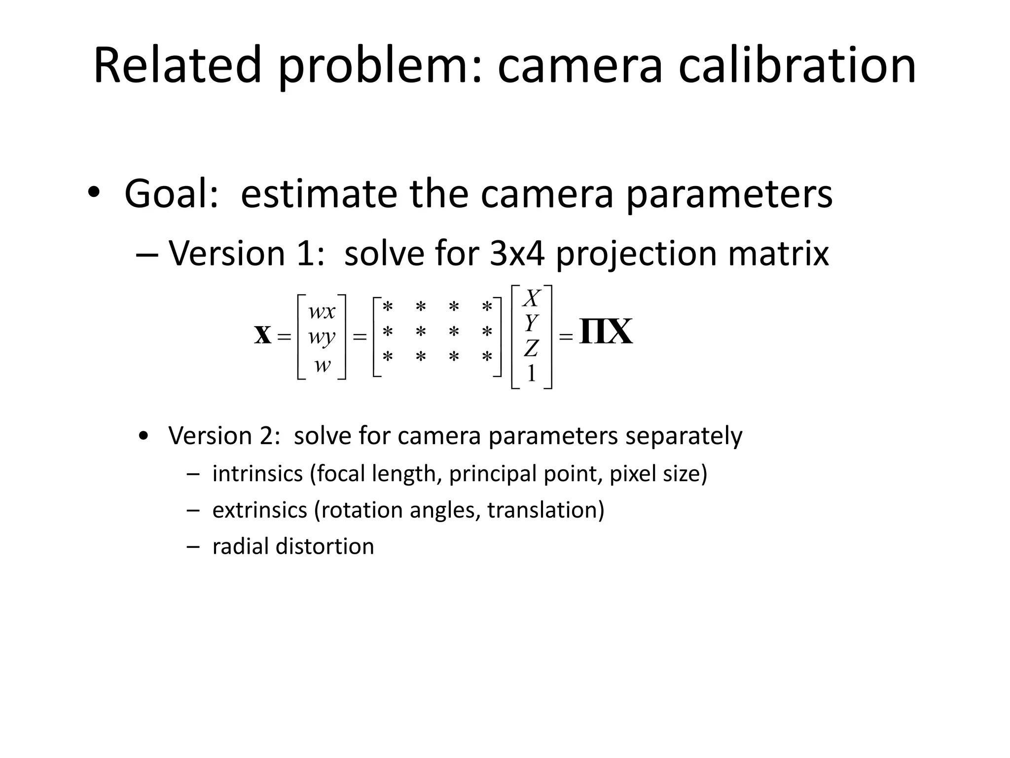 Computer Vision - Single View | PPT