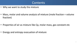 Lecture 12 - Gas Mixture | PPTX
