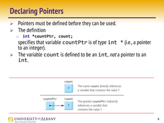pointer in c through addressing modes esntial in c | PPT