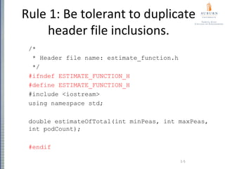 COMP2710 Software Construction: header files | PPT | Programming ...