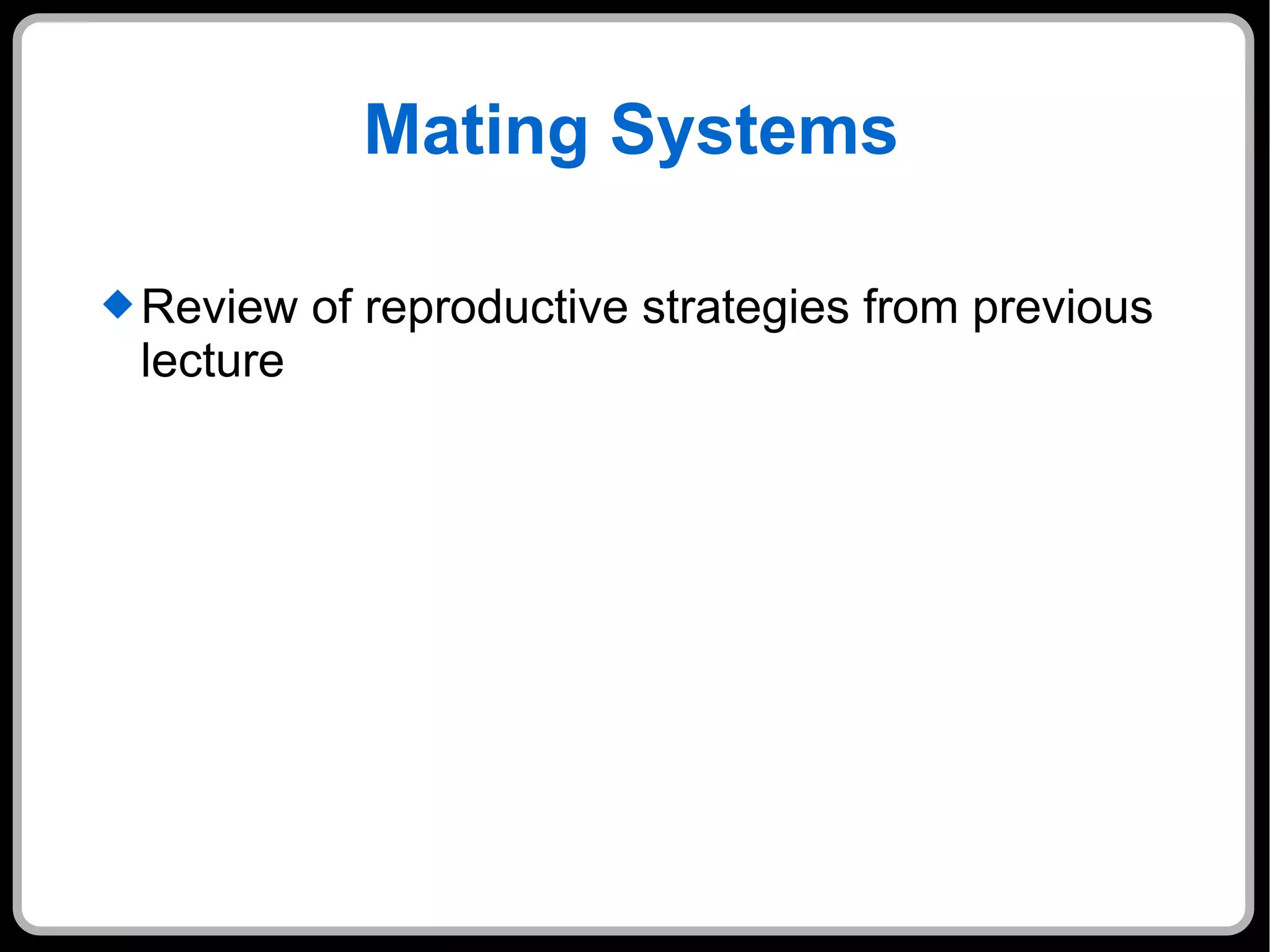 Lec13 Mating Systems | ODP