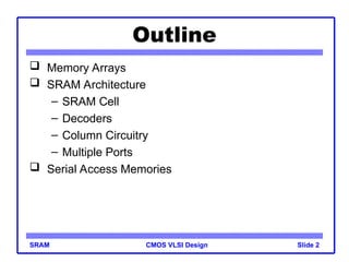 static random access memory very large scale integration(vlsi) | PPT