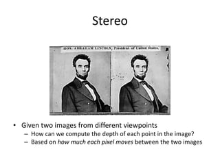 Computer Vision - Stereo Vision | PPTX
