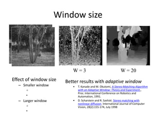Computer Vision - Stereo Vision | PPTX