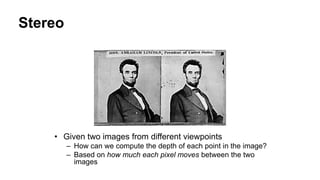 Introduction to Binocular Stereo in Computer Vision | PPT