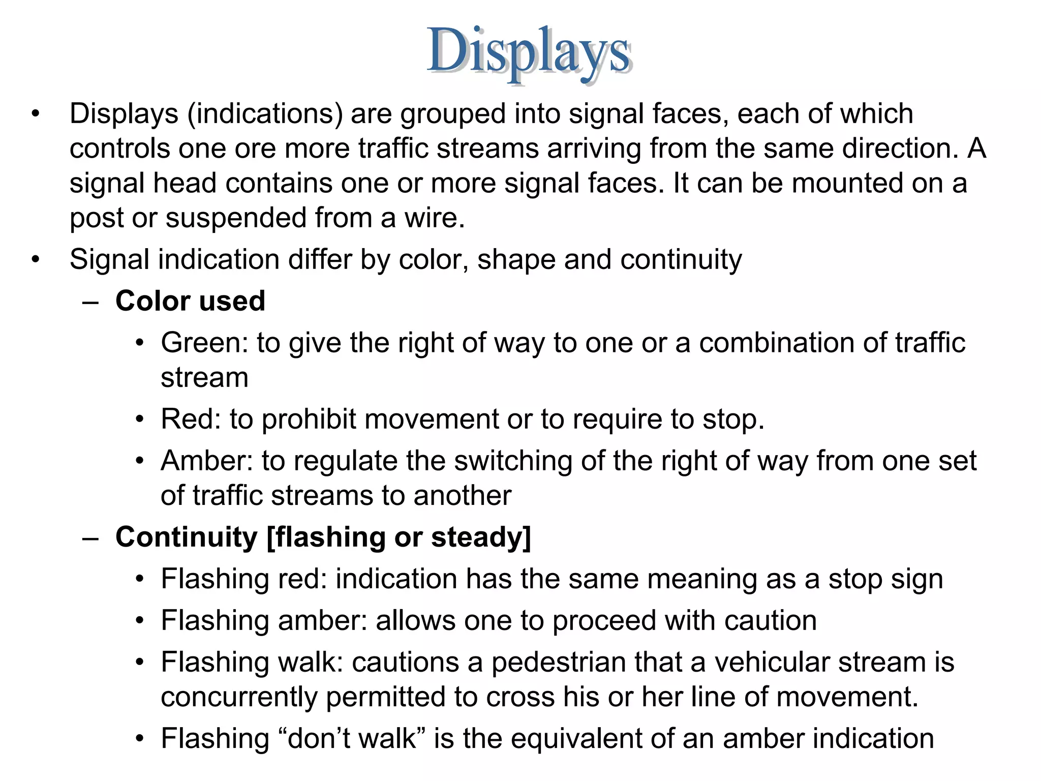 Lec 13 Traffic Light Signals (Transportation Engineering Dr.Lina Shbeeb ...